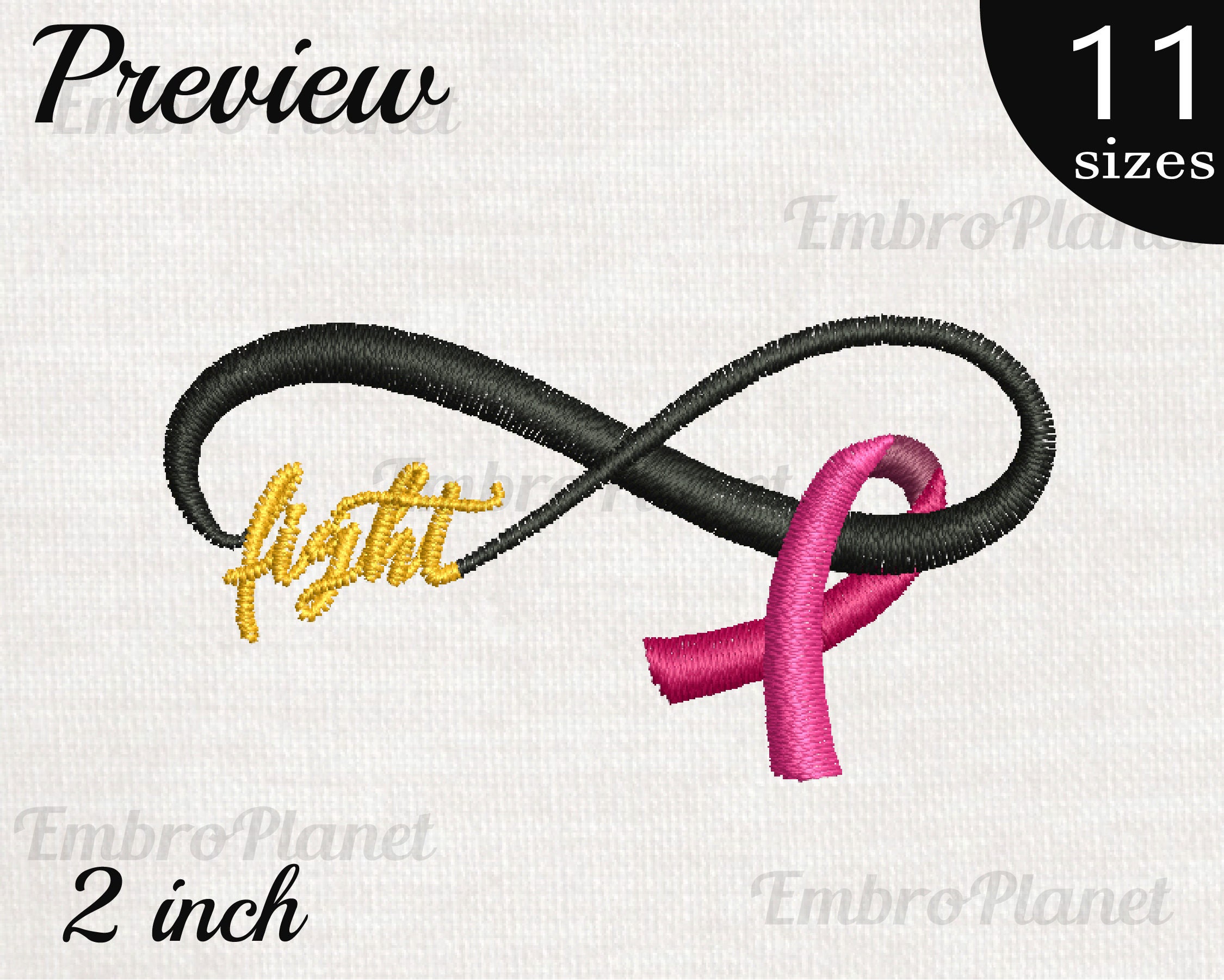 Infinite Fight Ribbon Diseño para la máquina de bordado | Etsy
