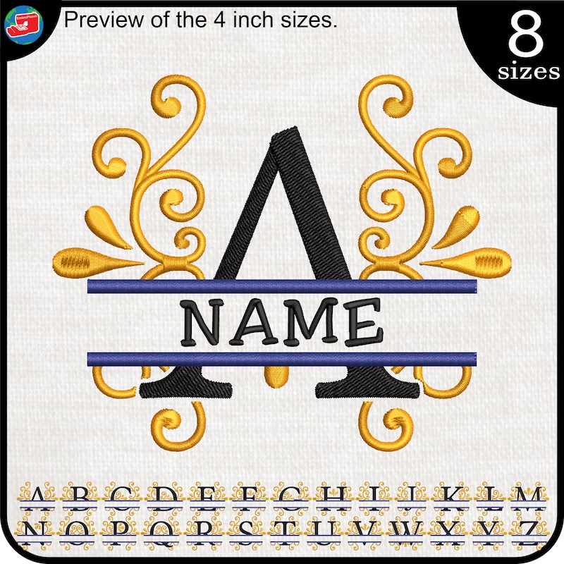 B Split Letter Monogram - Etsy