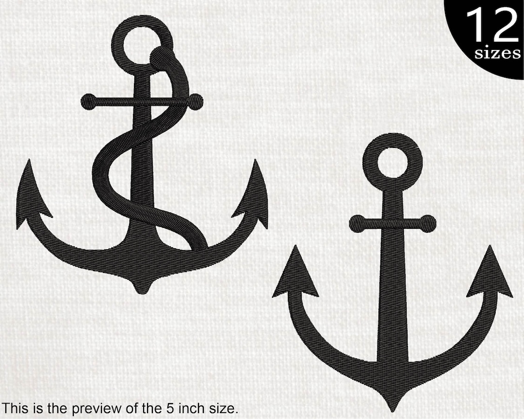 Anchors - Designs for Embroidery Machine Instant Download Digital File ...