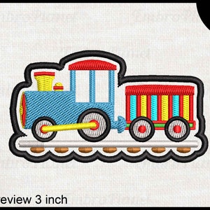 Kid Train - Design for Embroidery Machine Instant Download Digital ...