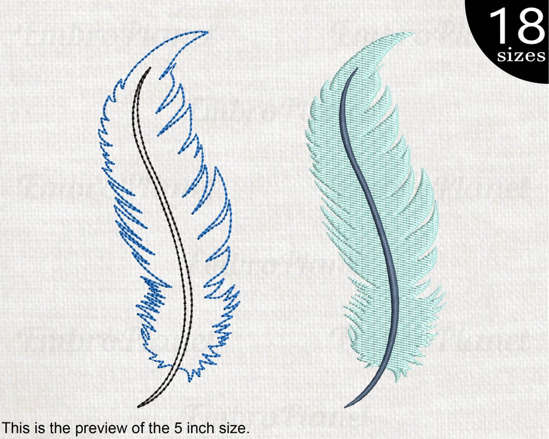 Angel Feathers - Designs for Embroidery Machine Instant Download ...