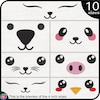 Happy Sad Face Outline Embroidery Design Embroidery File Digital Design ...