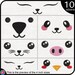 Happy Sad Face Outline Embroidery Design Embroidery File Digital Design ...