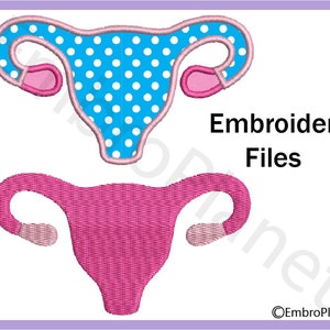 Uterus - Designs for Embroidery Machine Digital Graphic File Stitch ...