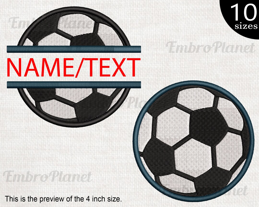 Soccer Balls - Designs for Embroidery Machine Instant Download Digital ...