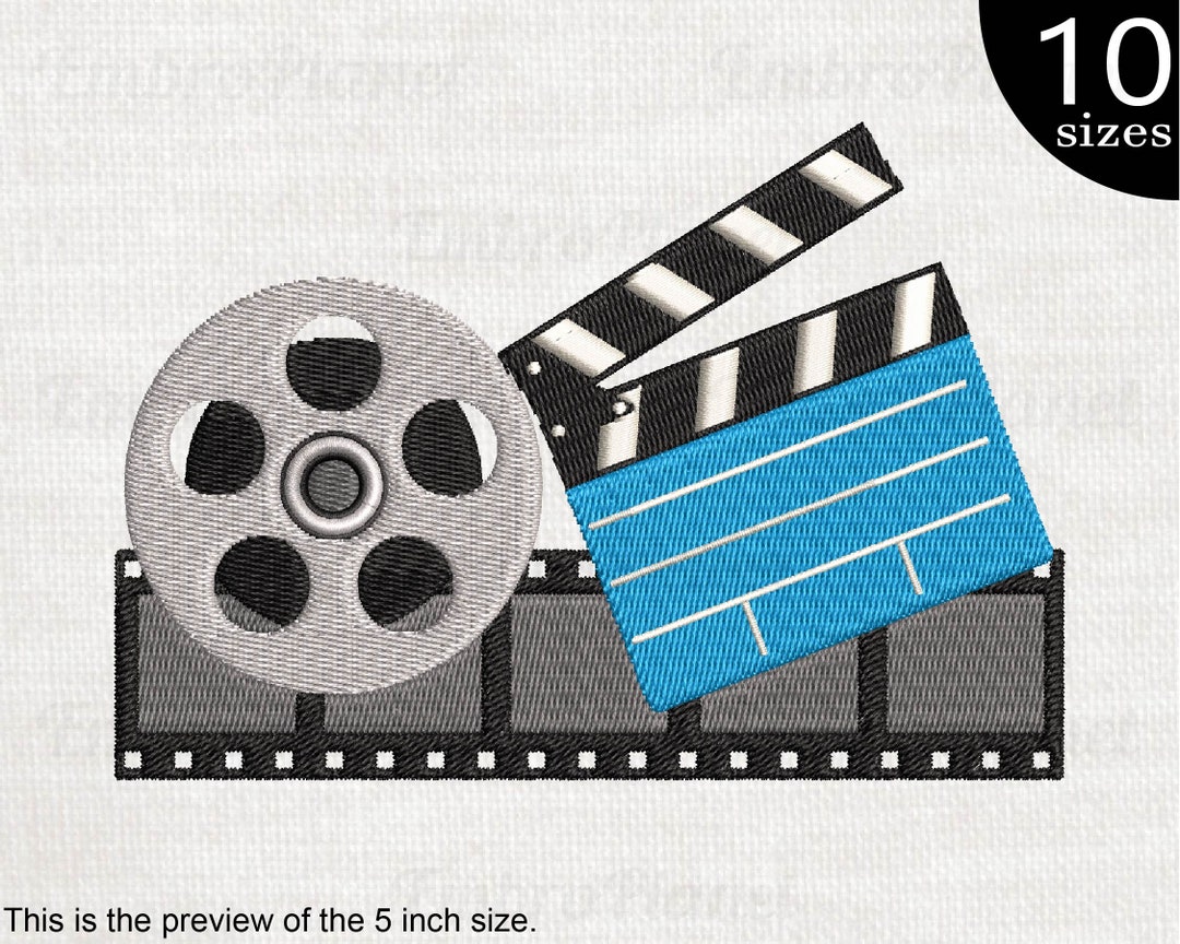 Cinema Sign - Design for Embroidery Machine Instant Download Digital ...