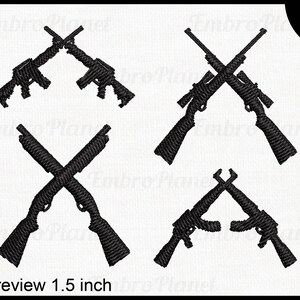 Cross Big Guns - Designs for Embroidery Machine Instant Download ...