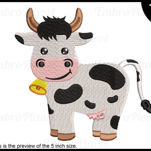 Cow Head Embroidery Design Pattern for Machine Download - Etsy