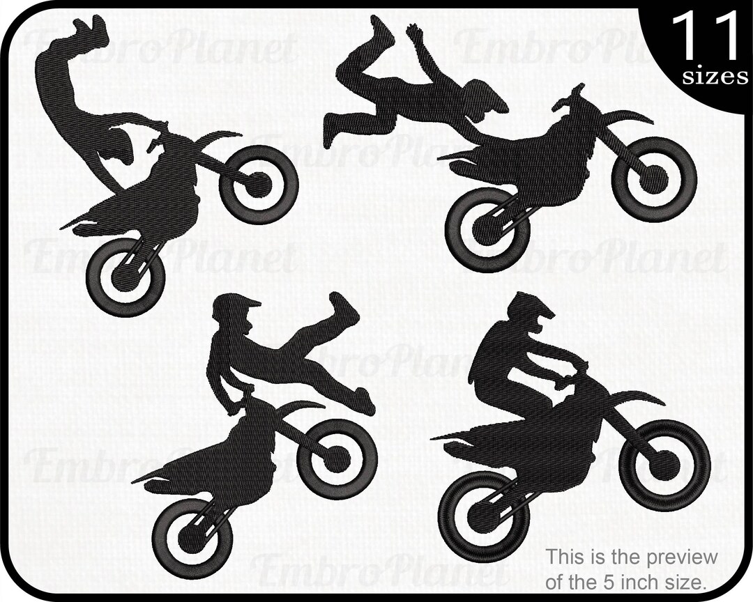 Motocross - Designs for Embroidery Machine Instant Download Digital ...