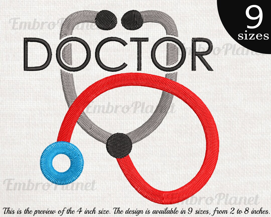 Doctor - Design for Embroidery Machine Instant Download Digital File ...