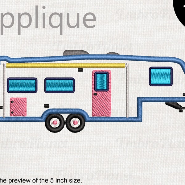 Camper Embroidery - Etsy