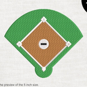 Baseball Field - Design for Embroidery Machine Instant Download Digital ...