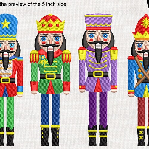 Cute Nutcrackers Designs for Embroidery Machine Instant - Etsy