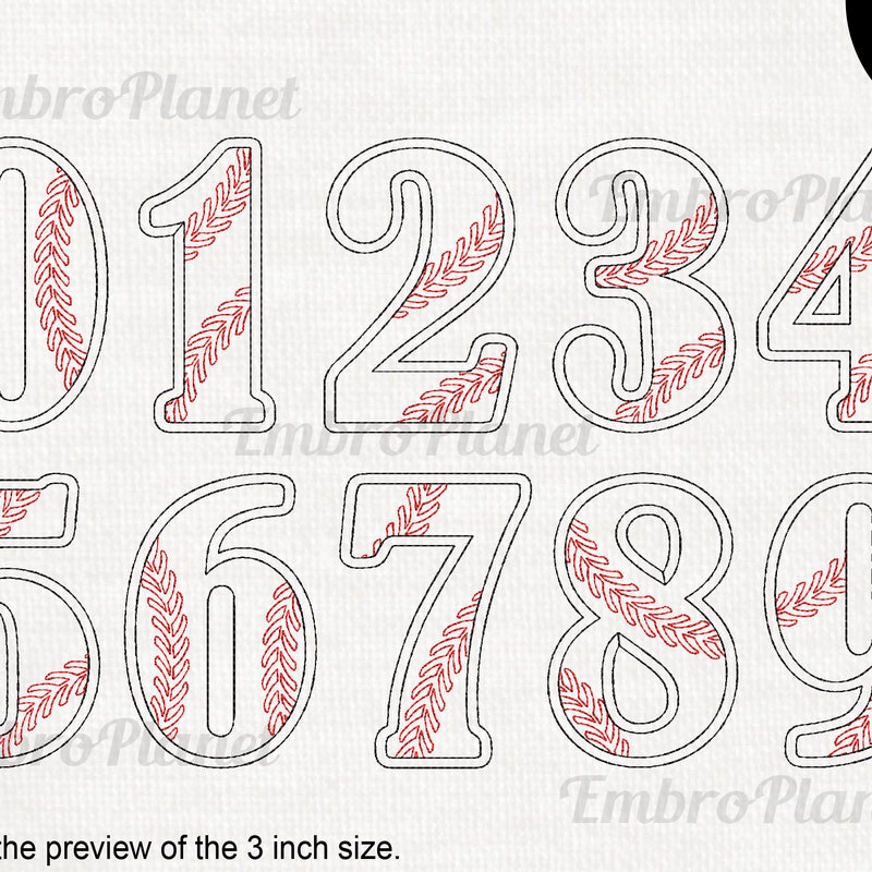 Embroidery Numbers - Etsy