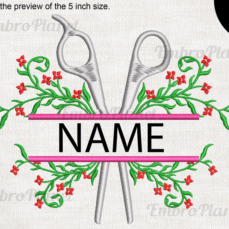 Hair Stylist Embroidery Design - Etsy