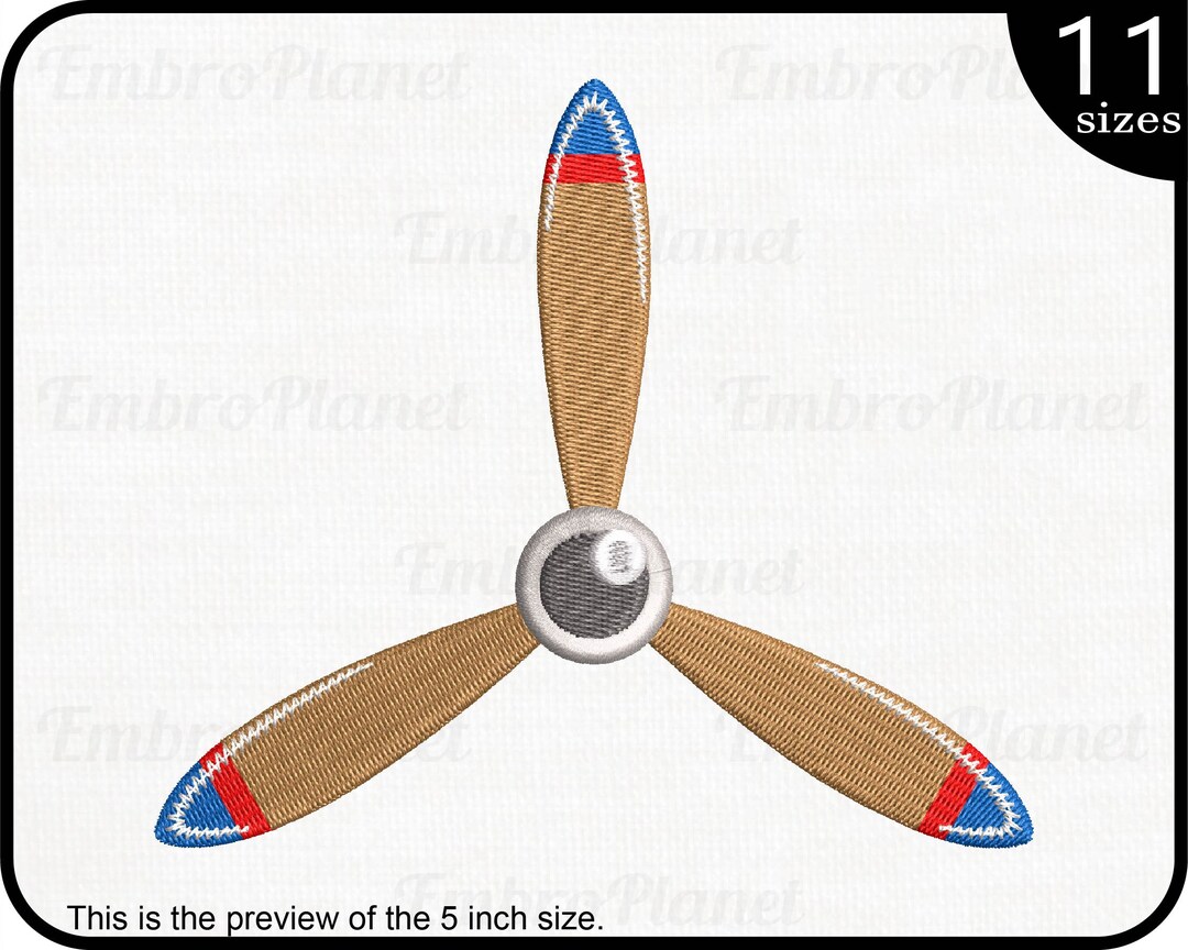 Propeller - Design for Embroidery Machine Instant Download Digital ...