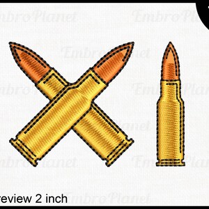 Bullets - Design for Embroidery Machine, Instant Download Digital File ...