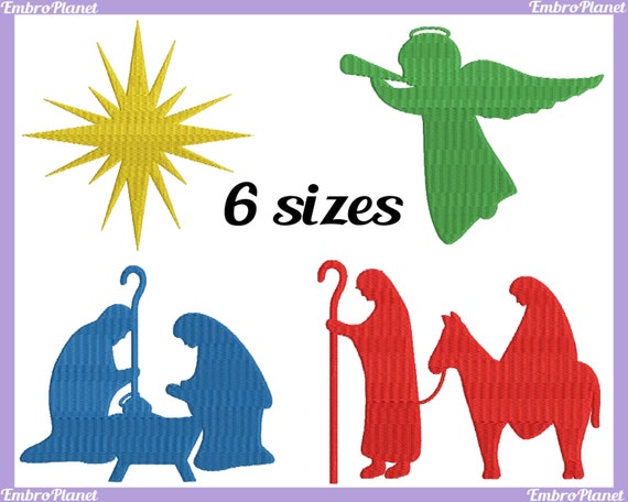 Nativity Designs for Embroidery Machine Instant Download | Etsy