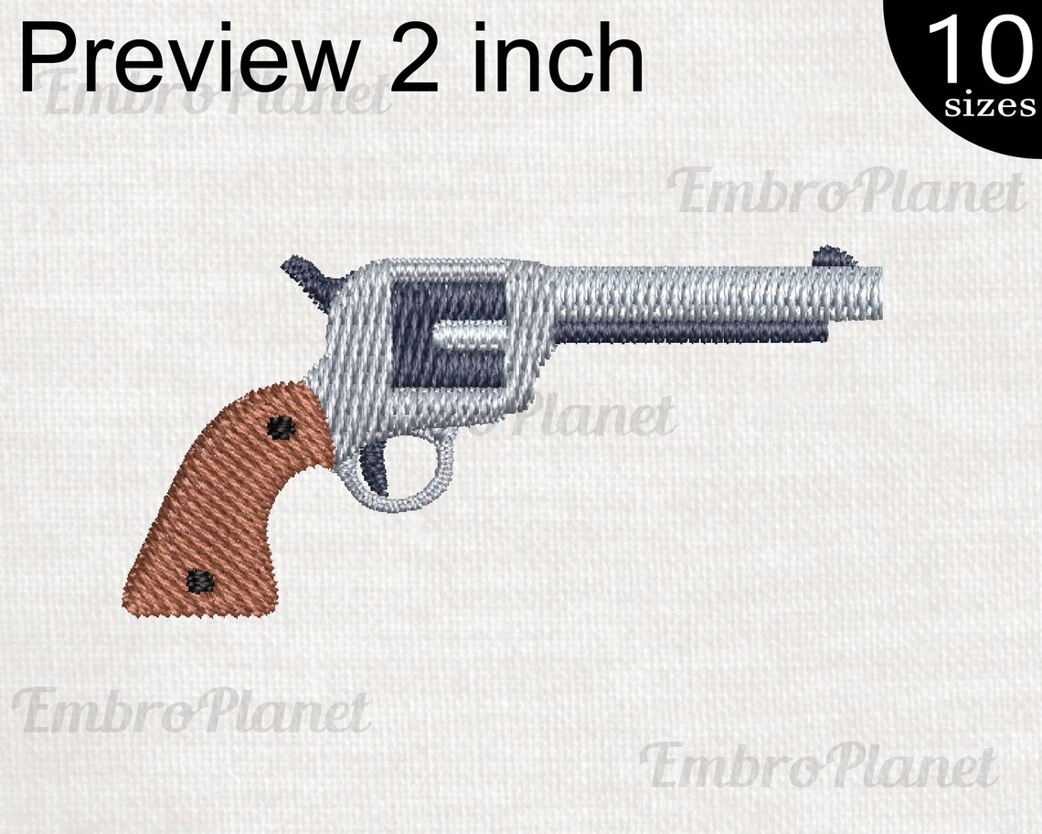 Colt Peacemaker Design for Embroidery Machine Instant | Etsy