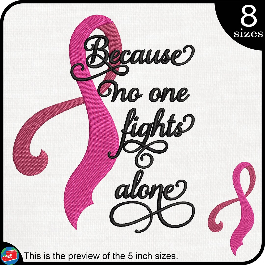 Pink Ribbon - Design for Embroidery Machine Instant Download Digital ...