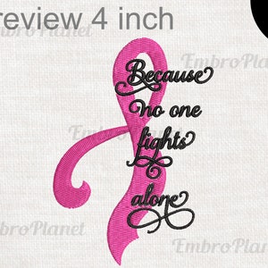 Pink Ribbon Design for Embroidery Machine Instant Download Digital File ...