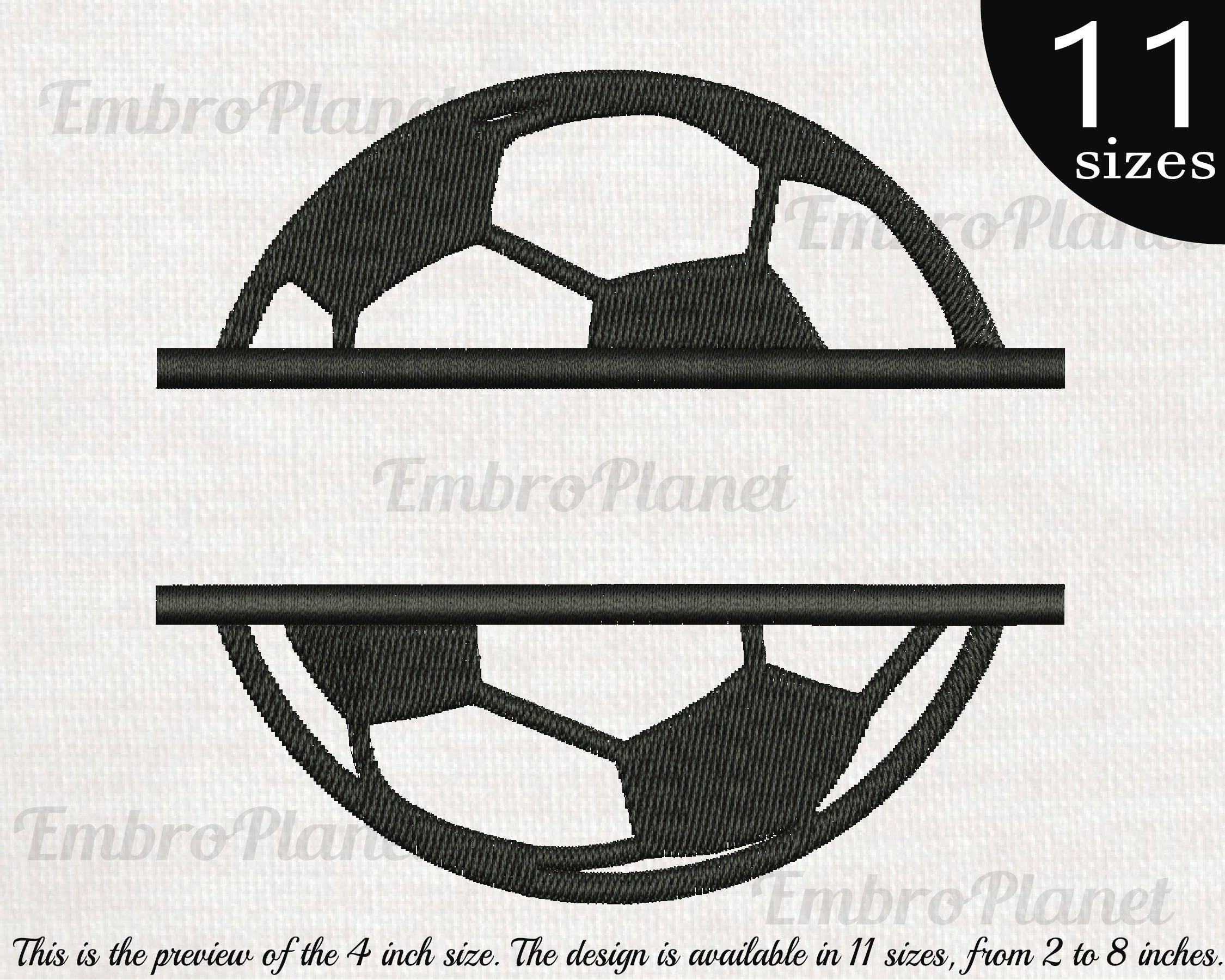 Split Soccer Ball Design for Embroidery Machine Digital | Etsy