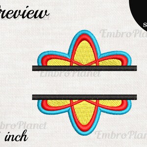 Split Atom - Design for Embroidery Machine Instant Download Digital ...