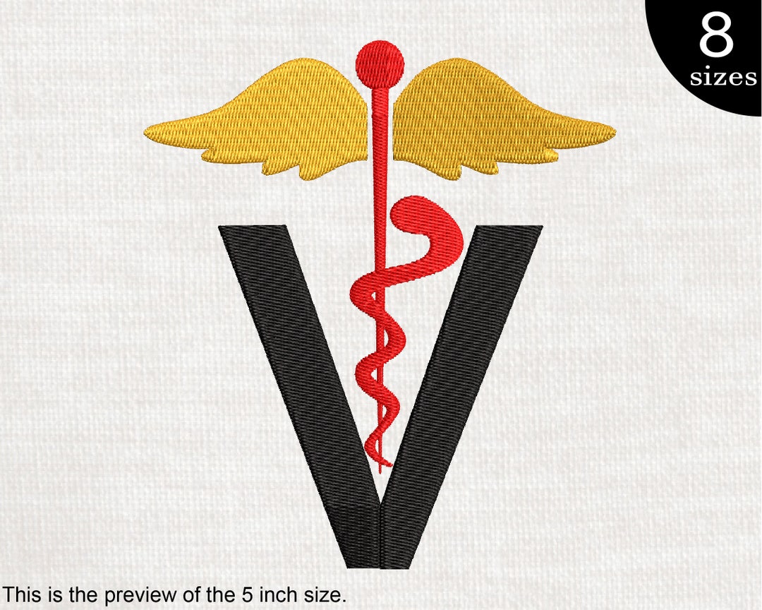 Veterinary Logo Symbol - Design for Embroidery Machine Instant Download ...