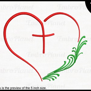 Heart Blessed - Design for Embroidery Machine Instant Download Digital ...