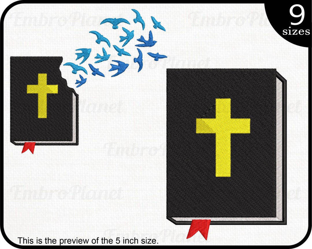 Bible Book - Designs for Embroidery Machine Instant Download Digital ...
