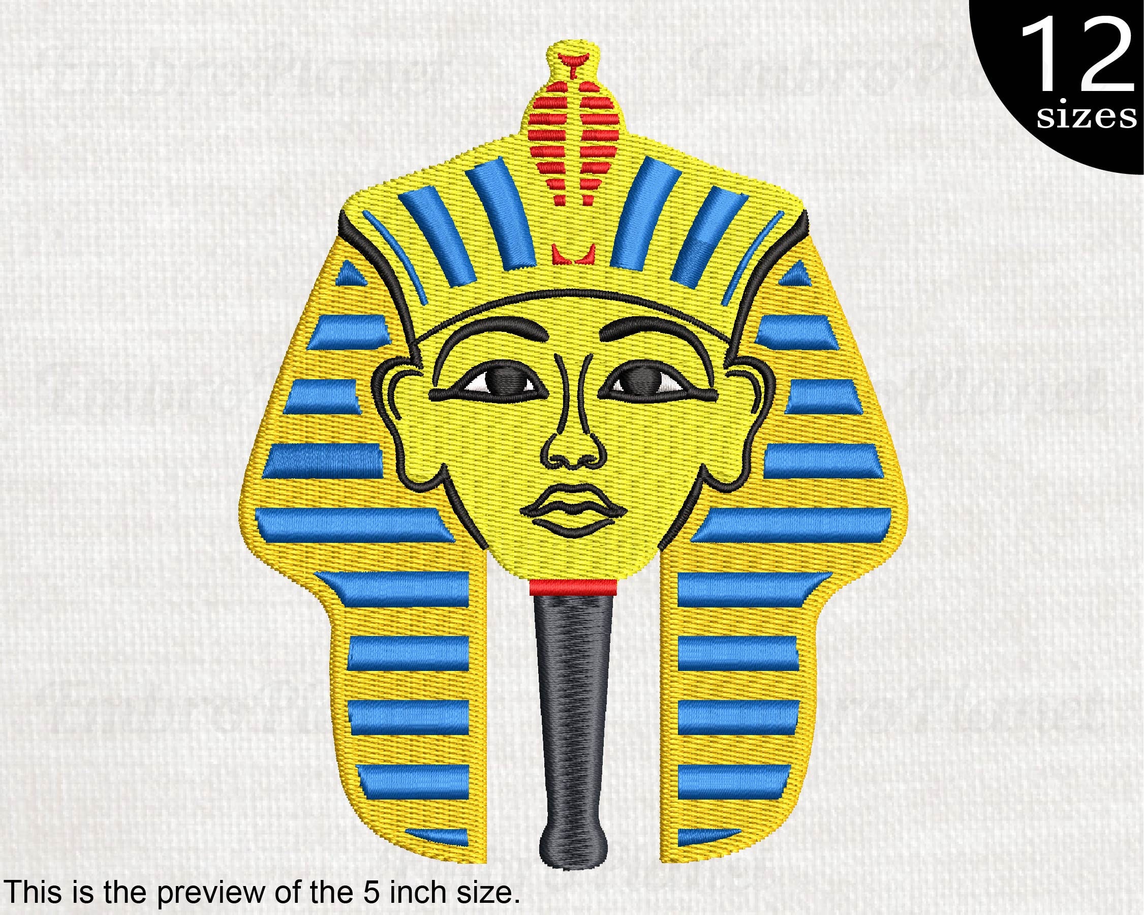 Egypt Pharaoh Design for Embroidery Machine Instant Download - Etsy