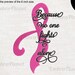Pink Ribbon Design for Embroidery Machine Instant Download Digital File ...