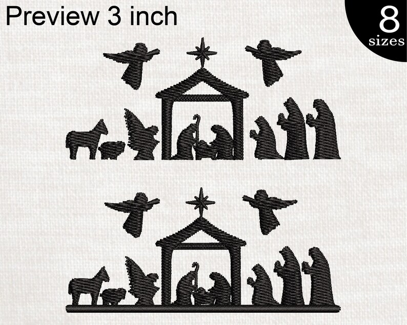 Nativity Designs for Embroidery Machine Instant Download - Etsy
