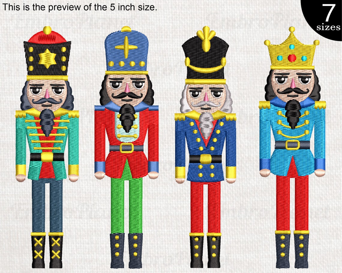Cute Nutcrackers Designs for Embroidery Machine Instant - Etsy