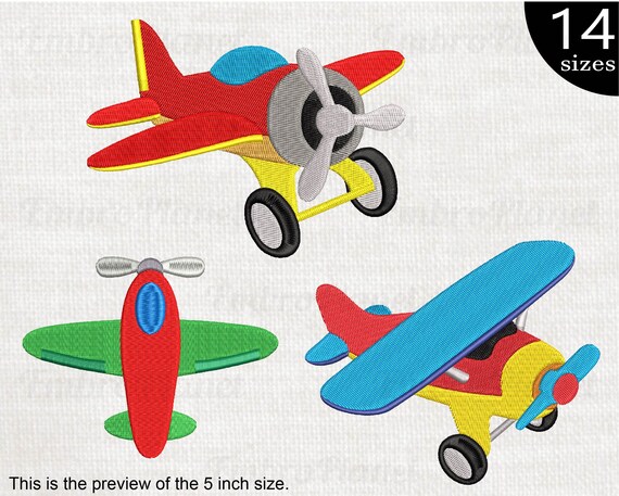 Kid Planes Designs for Embroidery Machine Instant Download - Etsy