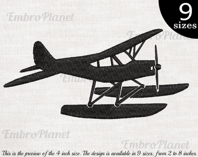 Plane With Floats - Clipart / Cutting Files Svg Png Jpg Dxf Digital ...
