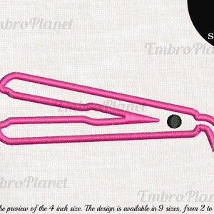 Applique Hair Plate - Design for Embroidery Machine Instant Download ...