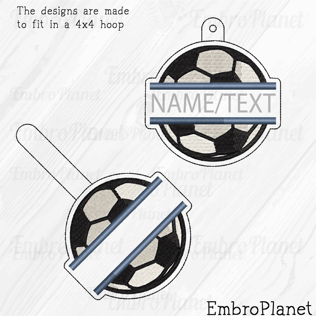 Keychain Split Soccer Ball Digital Item Snap and Eyelet Tab Gift Key ...