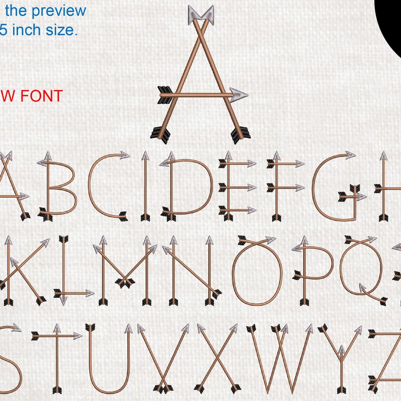 Alphabet With Arrows Font - Etsy