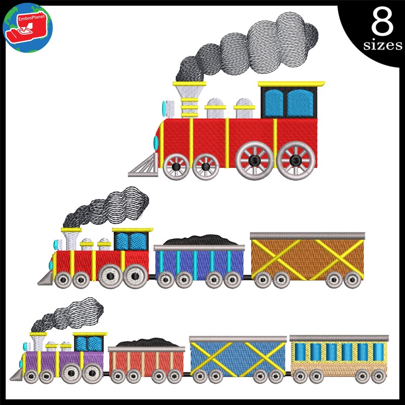 Train Applique - Etsy