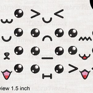 Cute Kawaii - Designs for Embroidery Machine Instant Download Digital ...