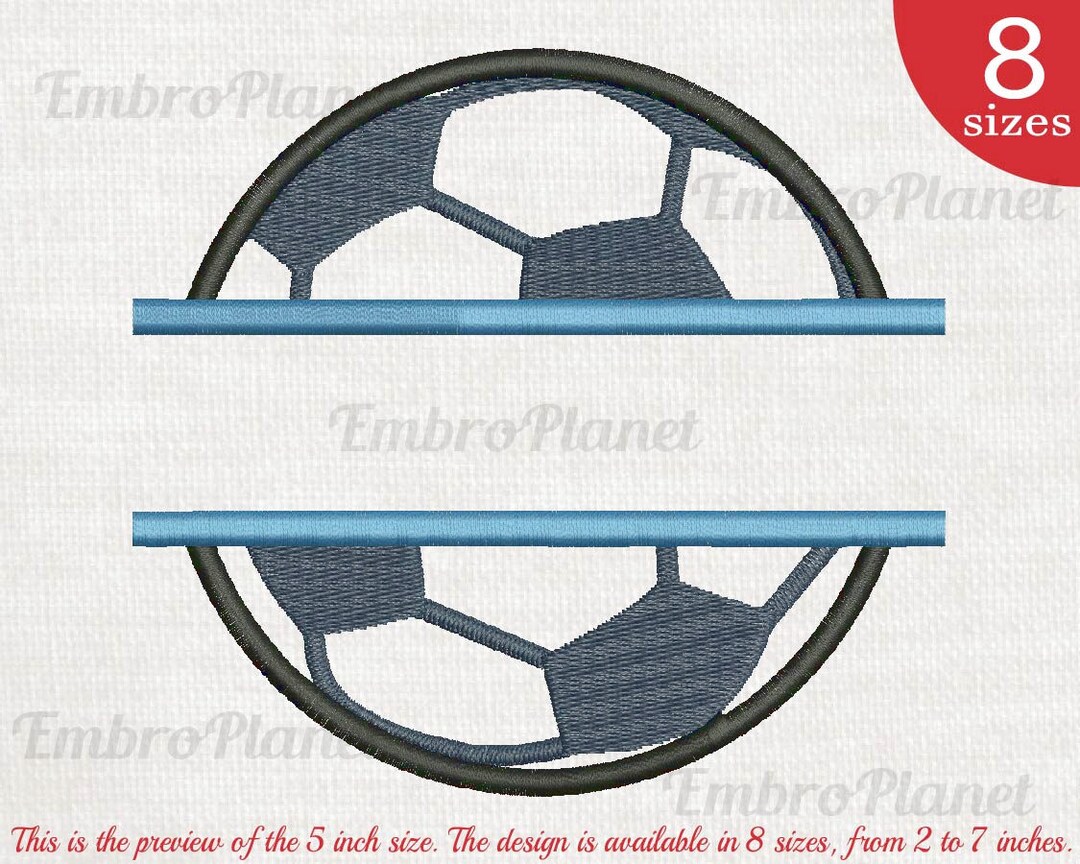 Split Soccer Ball Design for Embroidery Machine Instant - Etsy
