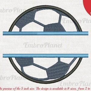 Split Soccer Ball Design for Embroidery Machine Instant - Etsy