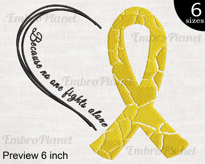 Childhood Cancer Ribbons Design for Embroidery Machine - Etsy
