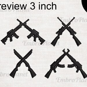 Guns Pattern - Design for Embroidery Machine Instant Download Digital ...
