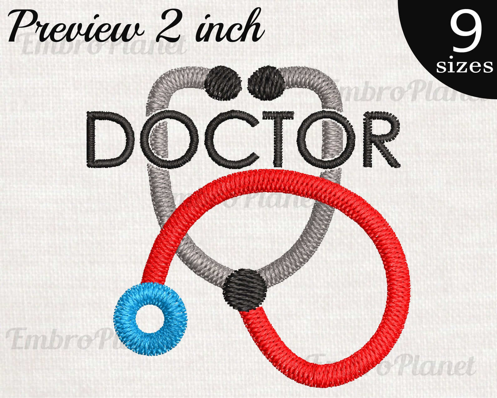 Doctor Design for Embroidery Machine Instant Download | Etsy