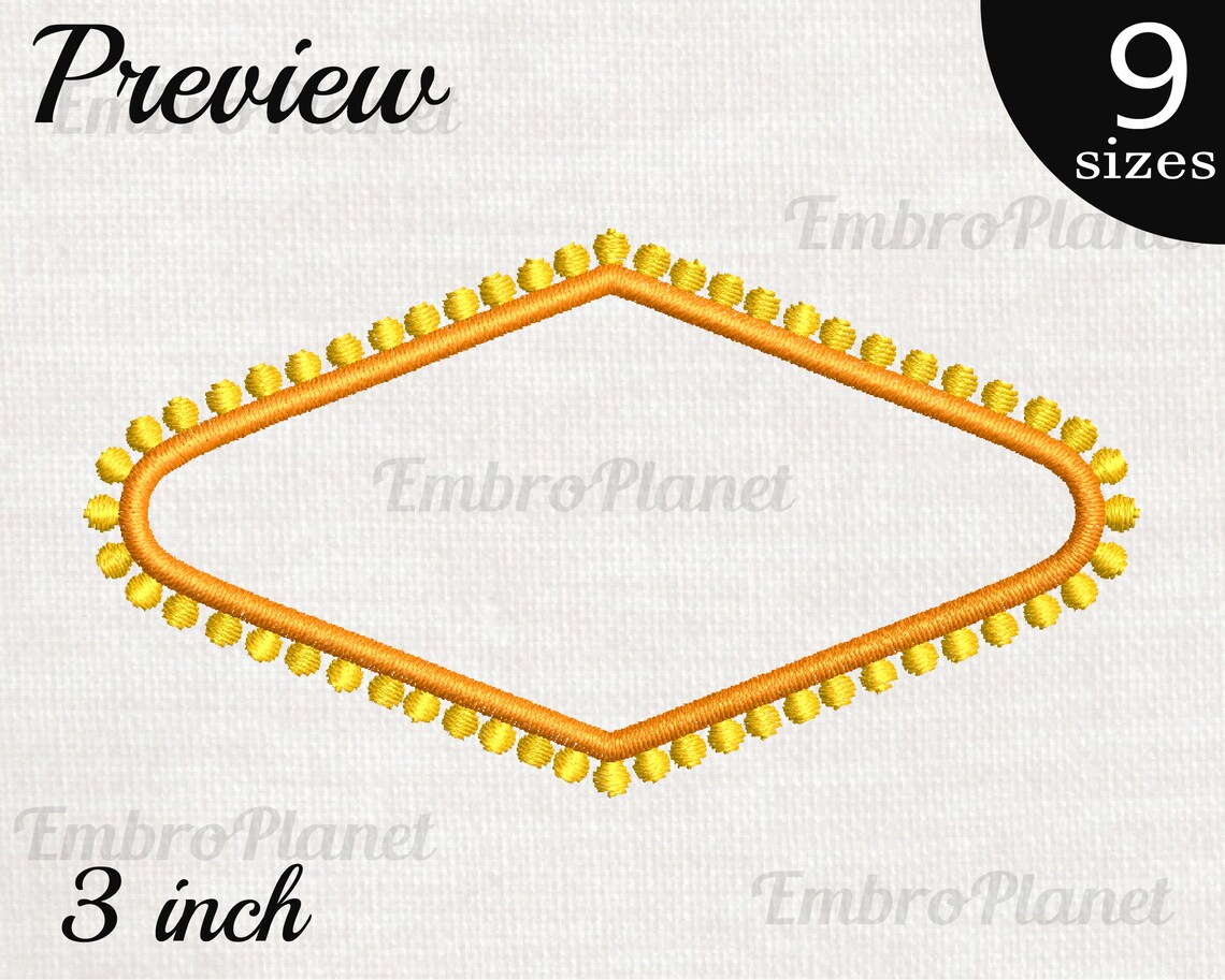 Gold Sign Design for Embroidery Machine Instant Download - Etsy
