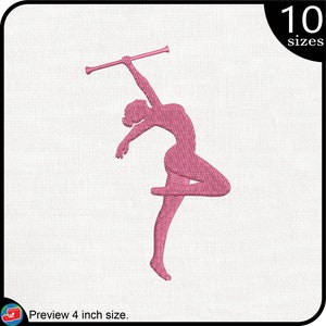 Baton Twirling Girls - Designs for Embroidery Machine Instant Download ...