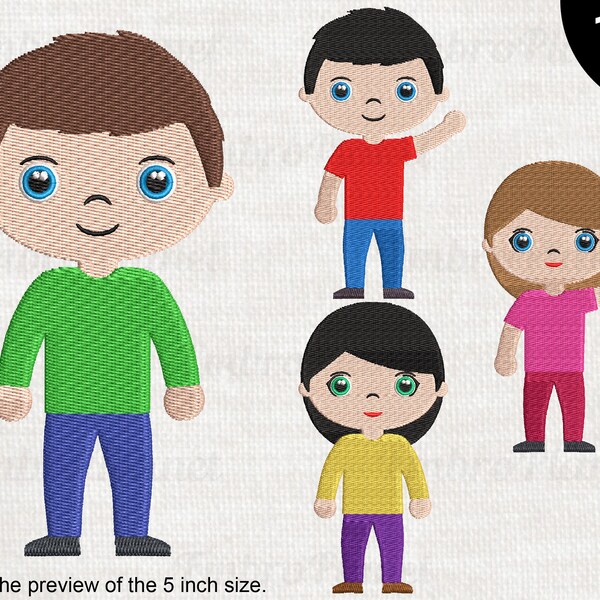 Stick People Machine Embroidery Designs - Etsy