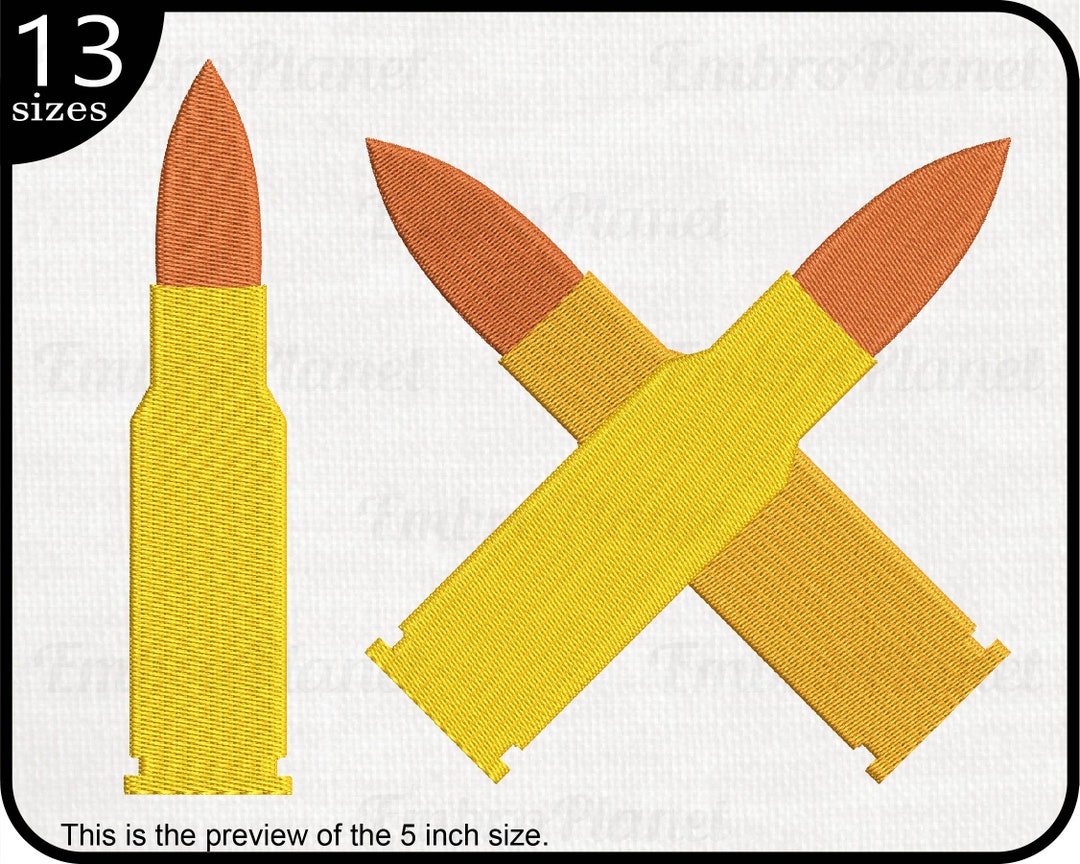 Bullets - Designs for Embroidery Machine Instant Download Digital ...